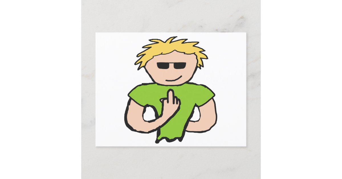 Flip The Bird Postcard | Zazzle