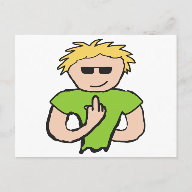 Flip The Bird Postcard | Zazzle