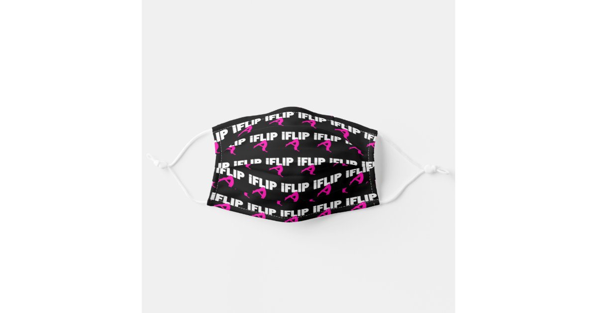 Flipping Gymnastics face mask cover | Zazzle