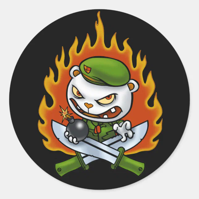 Flippy Flame Tattoo Sticker | Zazzle
