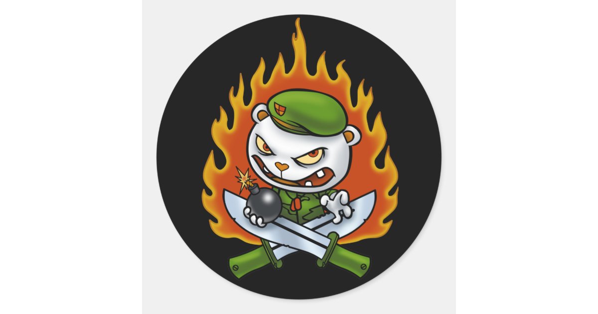 Flippy Flame Tattoo Sticker | Zazzle