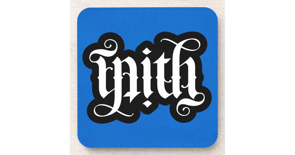 FlipScript Ambigram Coasters (Set of 6) | Zazzle