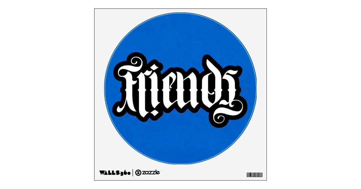 FlipScript Ambigram Wall Decal | Zazzle