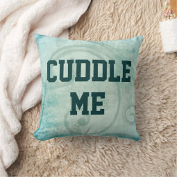 Flirty Cuddle Me Quote Throw Pillow | Zazzle