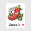 Flirty hot chili sticker | Zazzle
