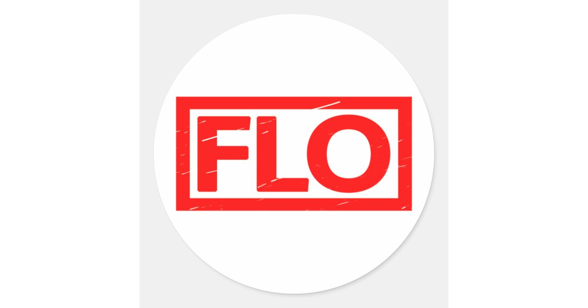 Flo Stamp Classic Round Sticker | Zazzle