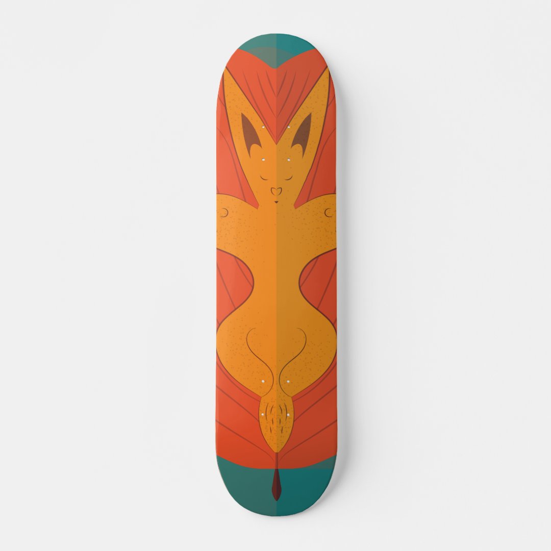 Floating Fox Skateboard | Zazzle
