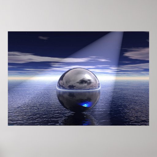 Floating Orb Poster | Zazzle
