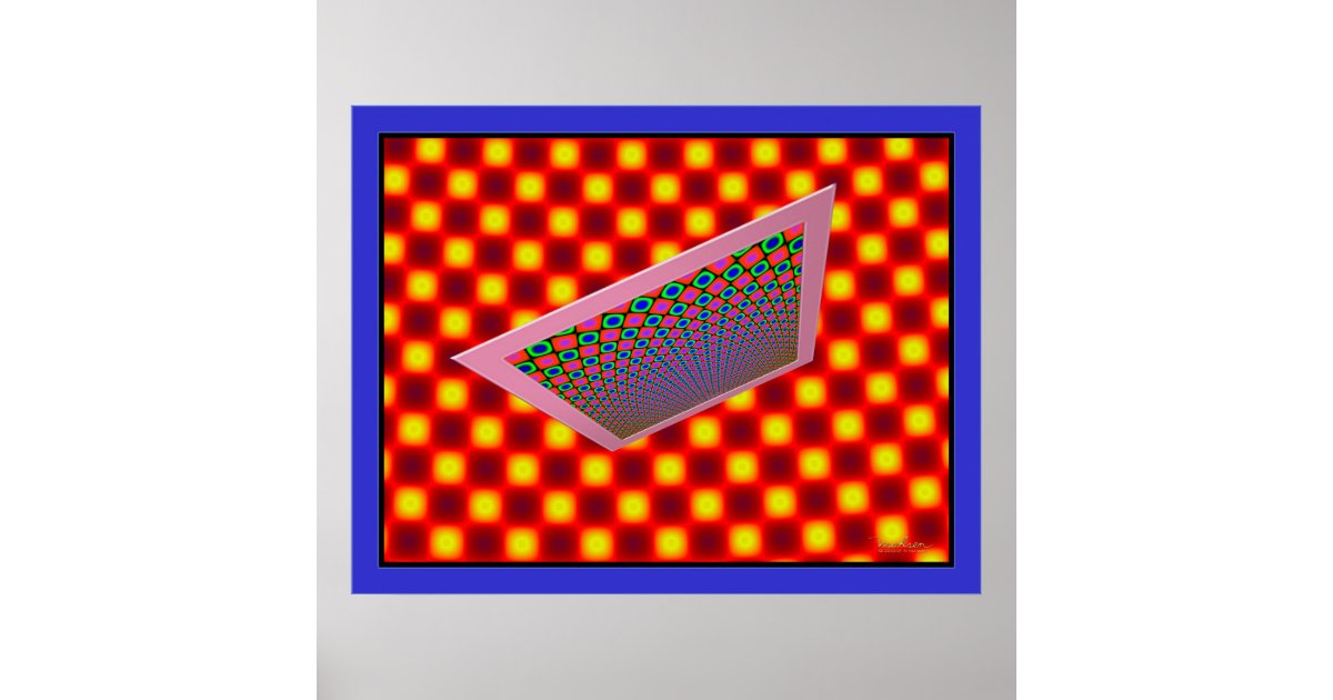 Floating Picture Optical Illusion Poster | Zazzle