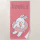 Floaty Bunny Personalize Beach Towel | Zazzle