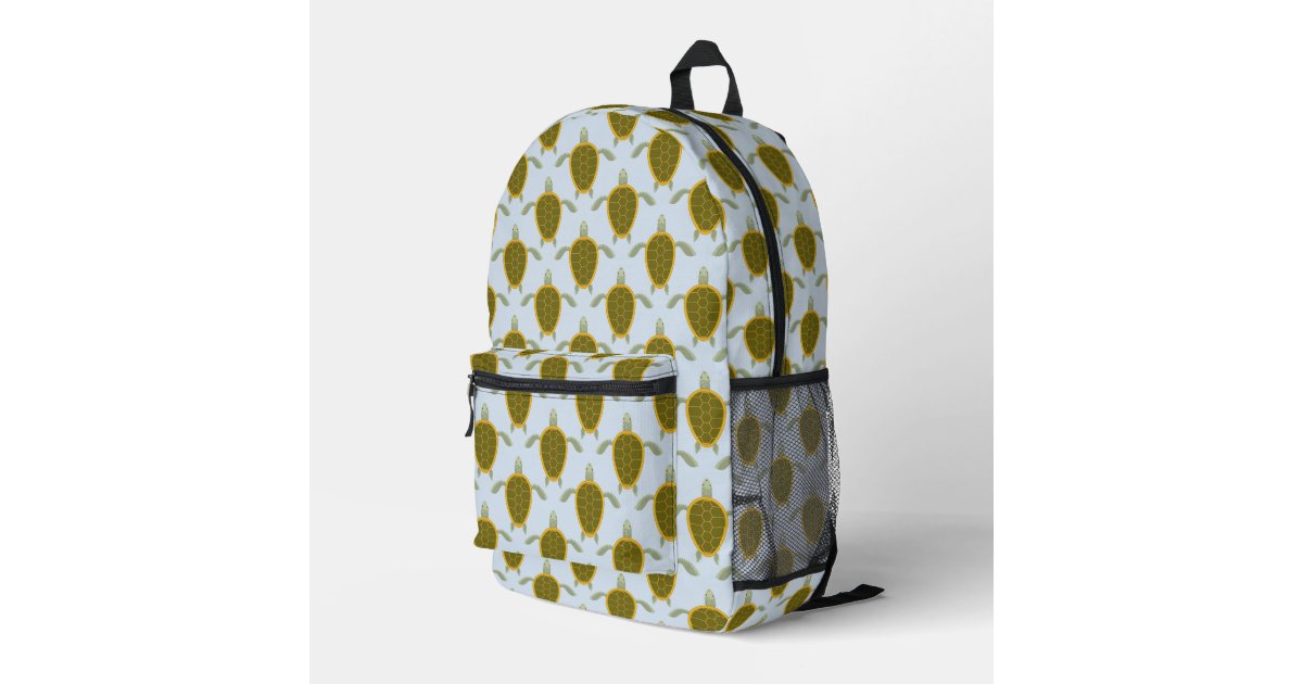 Flock Of Sea Turtles Pattern Printed Backpack | Zazzle