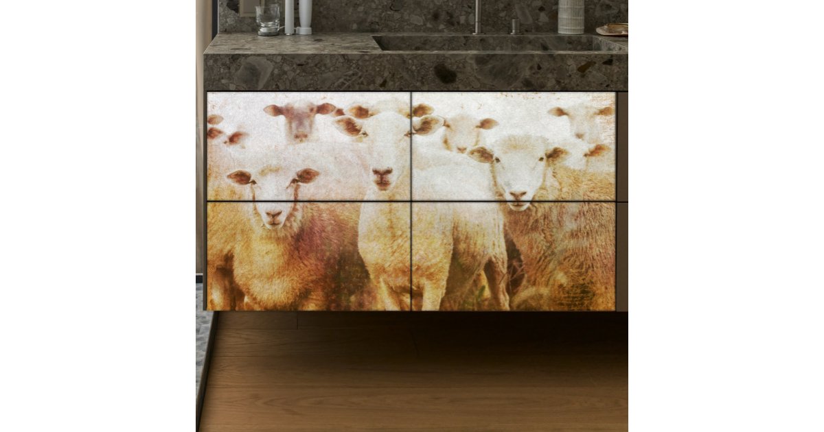 Flock of Sheep Decoupage Tissue Paper | Zazzle