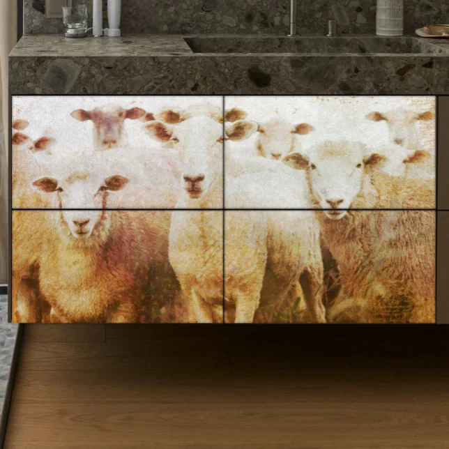 Flock of Sheep Decoupage Tissue Paper | Zazzle