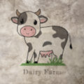 Floor Decal with a Cute Cow | Zazzle