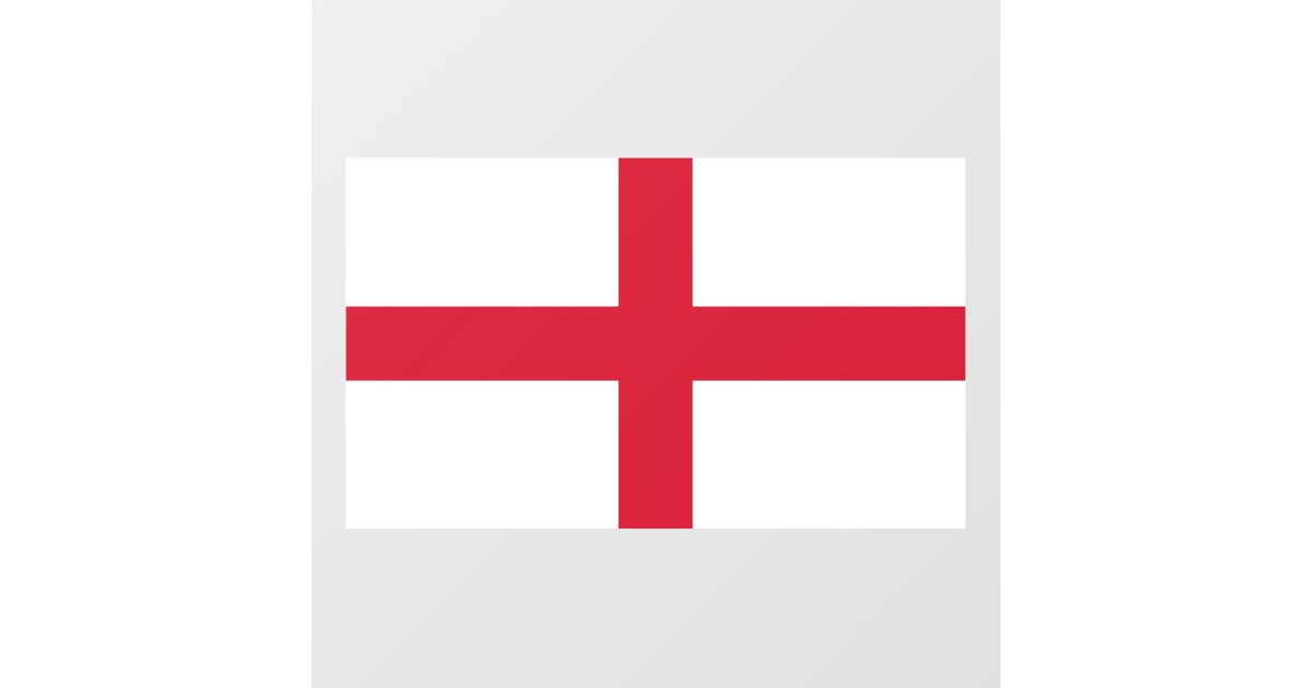 Floor Decal with flag of England, United Kingdom | Zazzle