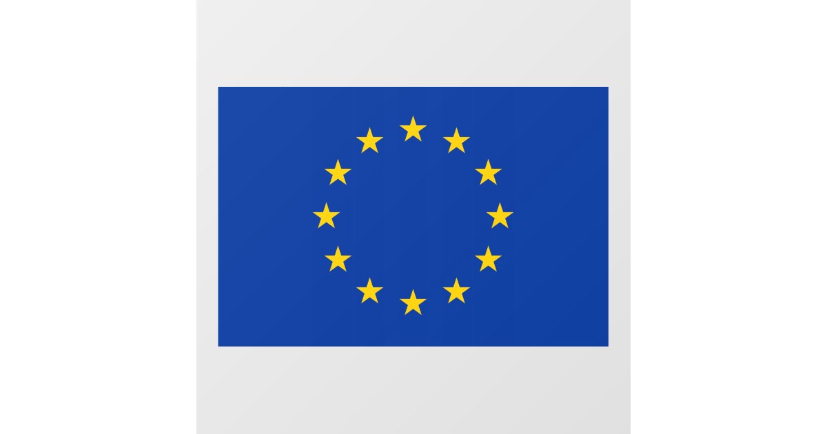 Floor Decal with flag of European Union | Zazzle
