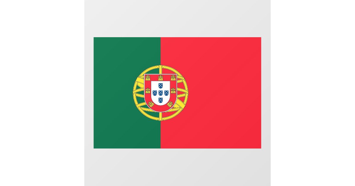 Floor Decal with flag of Portugal | Zazzle