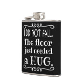 Floor Hug Funny Hip Flask | Zazzle
