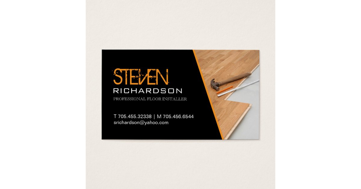 FLOORING BUSINESS CARD | Zazzle.com