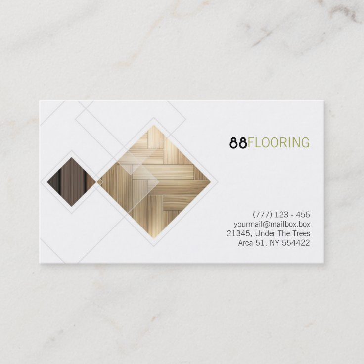 flooring business card | Zazzle