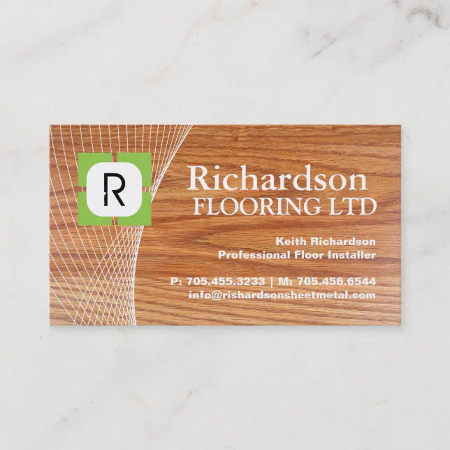 FLOORING BUSINESS CARD | Zazzle