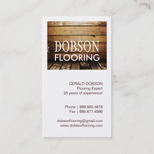 Flooring Business Card | Zazzle