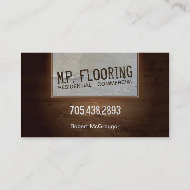 Flooring Business Card - Wood & Tile Textures | Zazzle