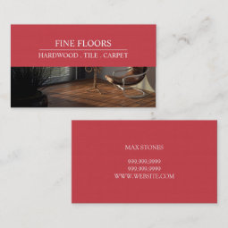 Flooring Installation Construction Business Business Card | Zazzle