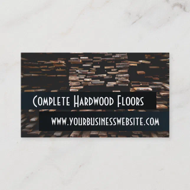 Flooring Installation Construction Business Card | Zazzle