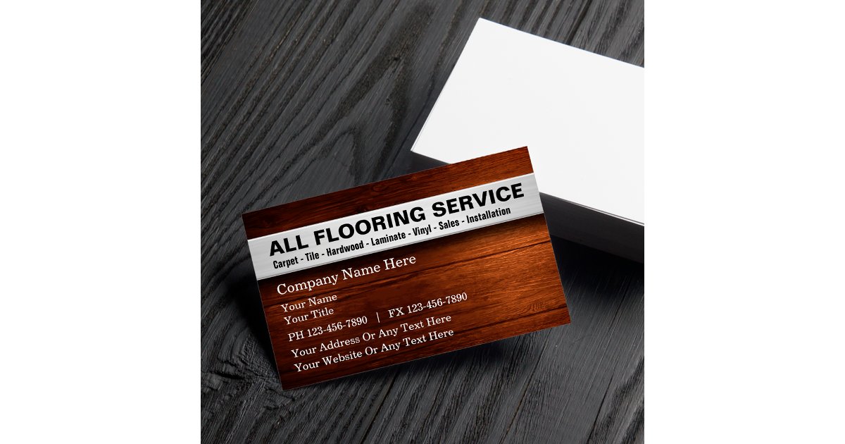 Flooring Services Business Cards | Zazzle