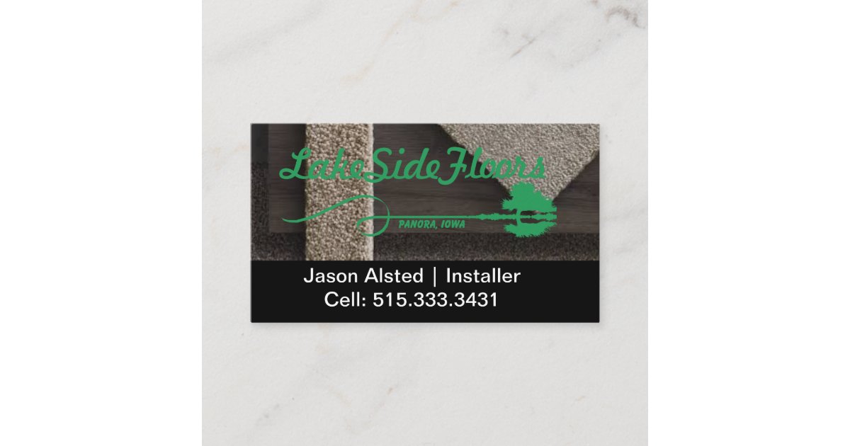 Flooring store card | Zazzle