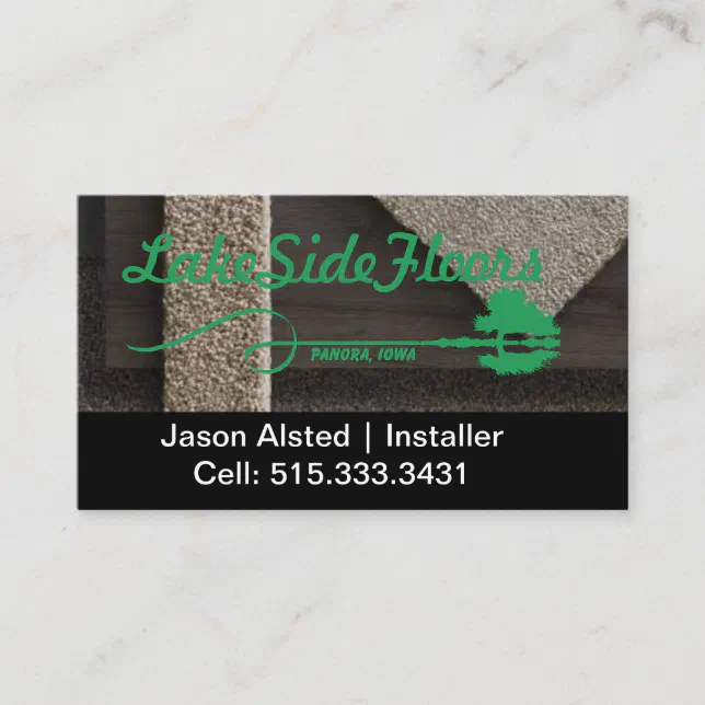Flooring store card | Zazzle