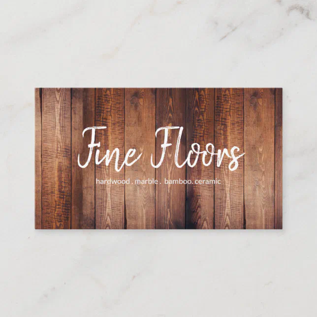 Floors Flooring Installation Company Business Card | Zazzle