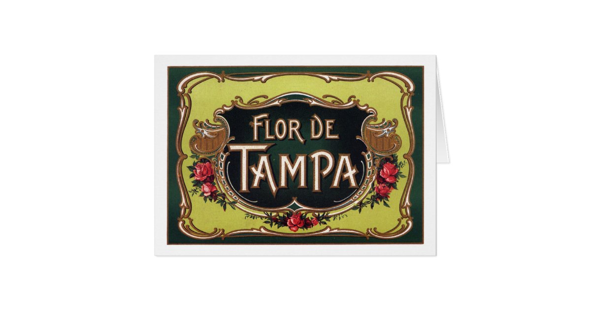 Flor de Tampa Cigar Label | Zazzle
