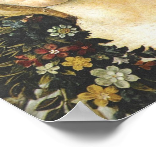 Flora (detail of Primavera) Botticelli Fine Art Poster | Zazzle