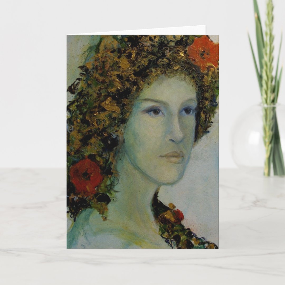 Flora Roman Goddess of Flowers Greeting Card | Zazzle