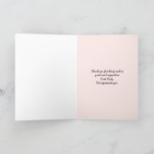 Floral 1ST LADY Pastor Appreciation Thank You Card | Zazzle