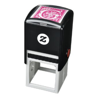 Floral Alphabet Letter G Vintage Typography Self-inking Stamp | Zazzle