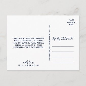 Floral Anchor | Summer Thank You Postcard | Zazzle