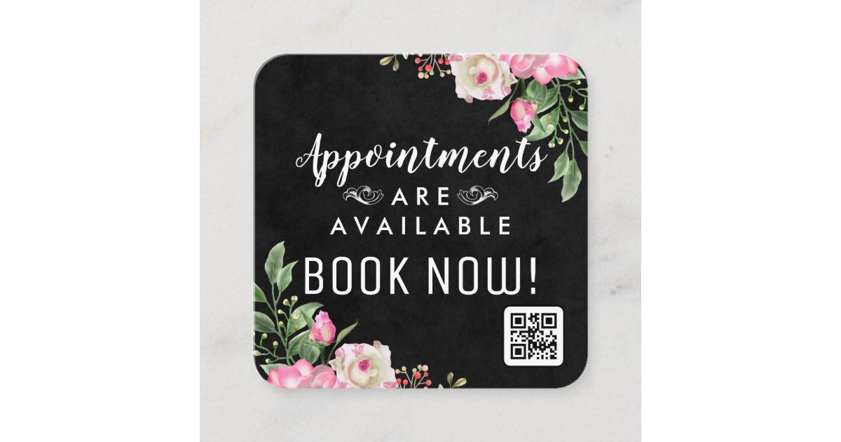 Floral Appointment Bookings | QR Code | Zazzle