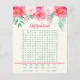 Floral Baby Word Search, Baby Shower Games, Games | Zazzle