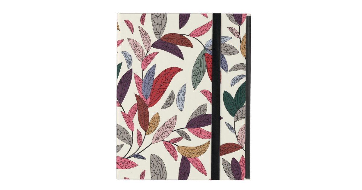 Floral background iPad folio case | Zazzle