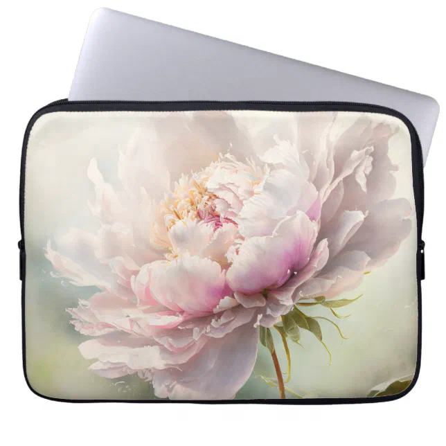 . Floral background. Spring blossom. Laptop Sleeve | Zazzle