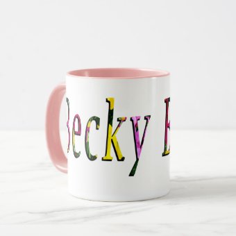 Floral Becky Name Logo, Mug | Zazzle