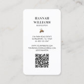 Floral Bee Hive Watercolor Beekeeper Qr code Business Card | Zazzle