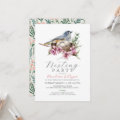 Floral Bird Nest Nesting Party Baby Shower Invitation | Zazzle