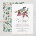 Floral Bird Nest Nesting Party Baby Shower Invitation | Zazzle
