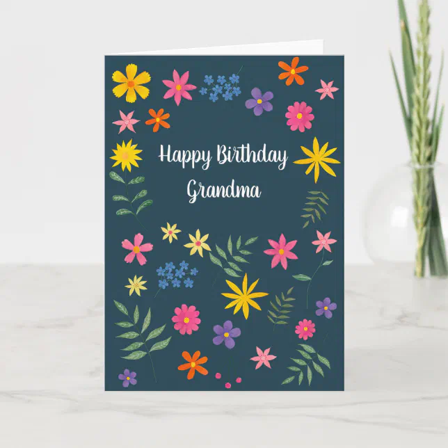 Floral Birthday Card | Zazzle
