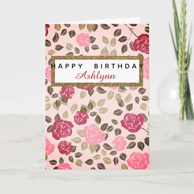 Floral Birthday Card | Zazzle