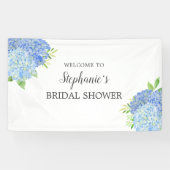Floral Blue Hydrangea Bridal Shower Banner | Zazzle